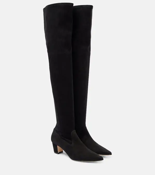 Manolo Blahnik Lupasca 55 Over-the-knee Boots - Black