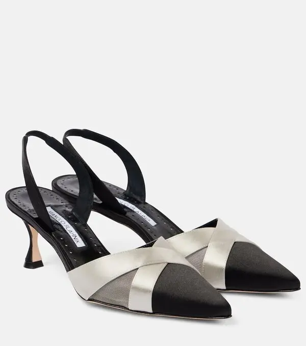 Manolo Blahnik Oyounasli 50 Slingback Pumps
