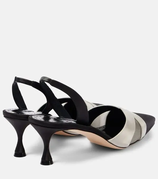 Manolo Blahnik Oyounasli 50 Slingback Pumps