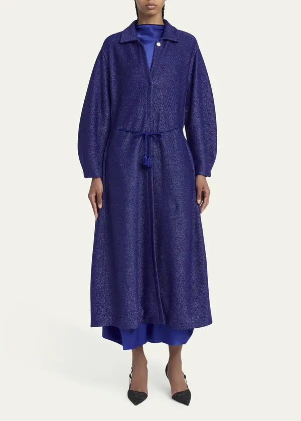 Giorgio Armani Drawstring Maxi Coat
