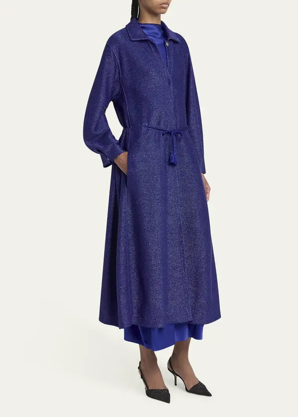 Giorgio Armani Drawstring Maxi Coat
