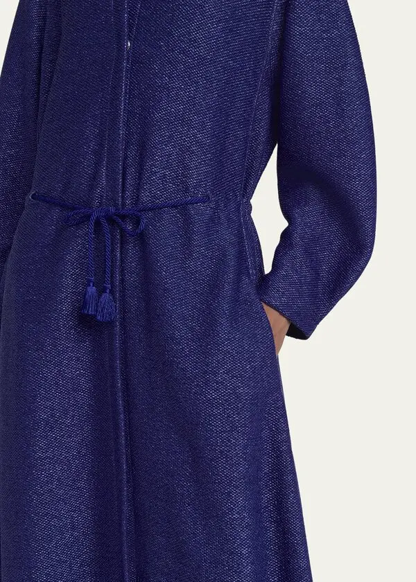 Giorgio Armani Drawstring Maxi Coat