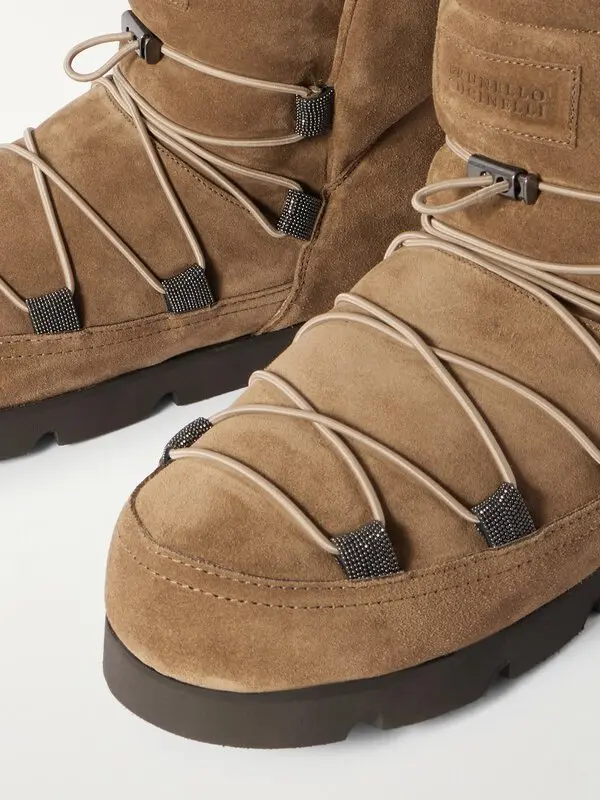 Brunello Cucinelli Padded Suede Boots