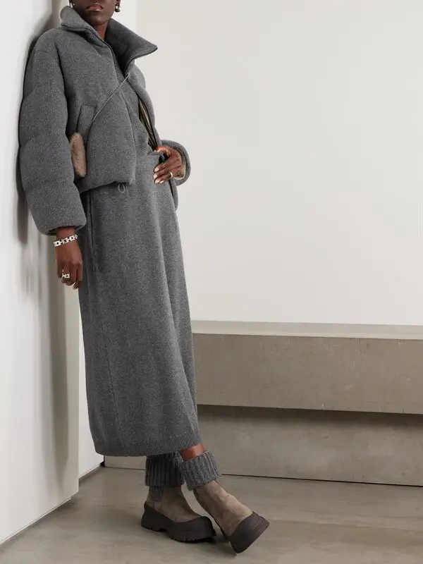 Brunello Cucinelli Padded Ribbed-cashmere Jacket