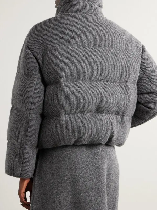 Brunello Cucinelli Padded Ribbed-cashmere Jacket