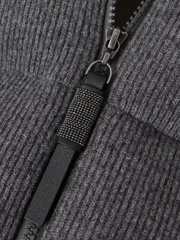 Brunello Cucinelli Padded Ribbed-cashmere Jacket