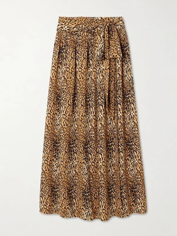 Melissa Odabash Elsa Leopard-print Maxi Wrap Skirt - Animal Print