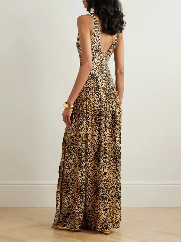 Melissa Odabash Elsa Leopard-print Maxi Wrap Skirt