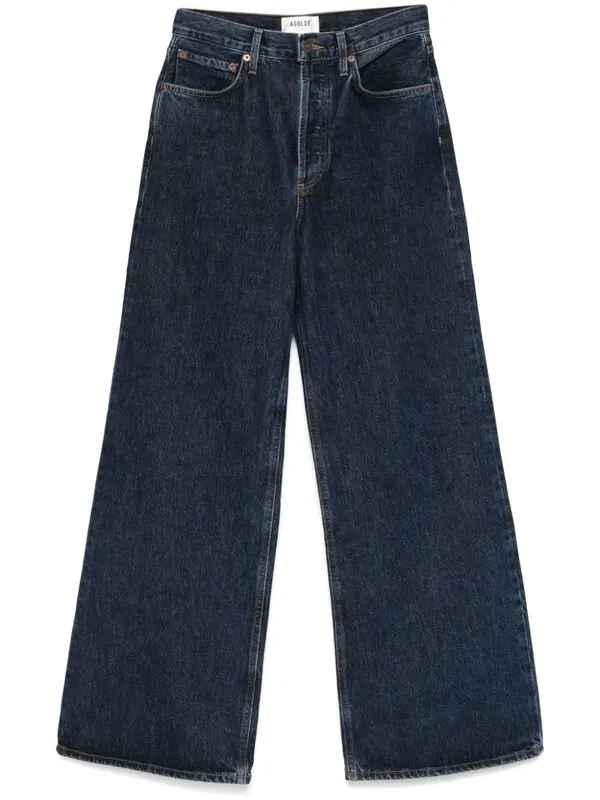 AGOLDE Dame Wide Leg Jeans - Blue