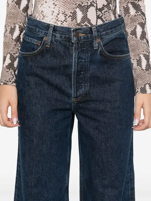 AGOLDE Dame Wide Leg Jeans - Blue
