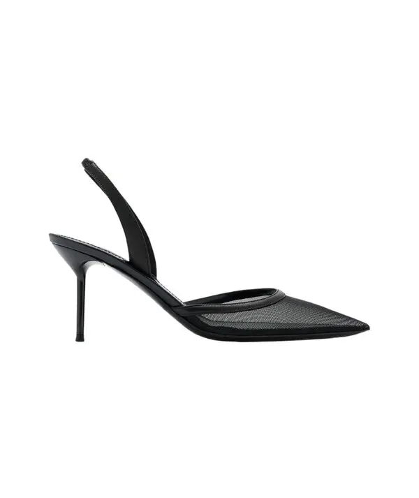 Paris Texas Lidia Mesh Slingback Pumps