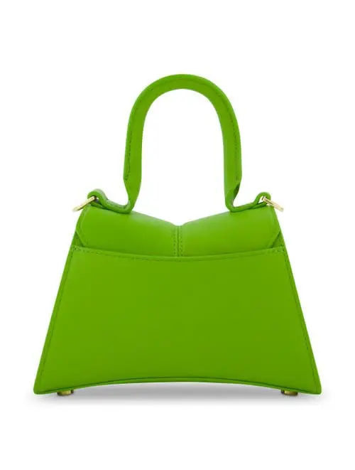 Mac Duggal Leather Mini Handbag With Gold Hardware