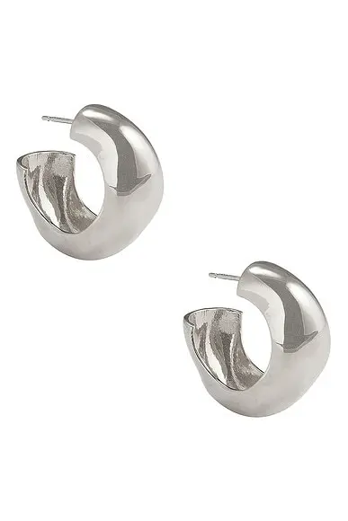 Agmes Small Celia Hoop Earrings - Sterling Silver
