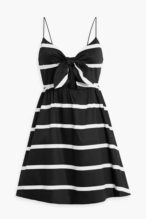 black dress xxs Miss Circle Jamila Black Shirt Mini Dress with Embroidered Waist Detail XXS main image 0