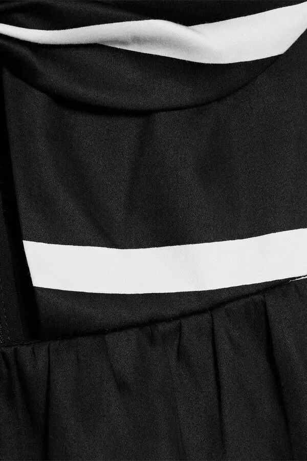 alice and olivia black and white striped dress Hop, Skip and a Jump Dress and Shorts Set in Black main image 0