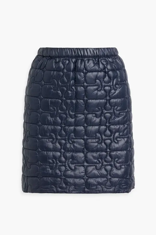 GANNI Quilted Shell Mini Skirt