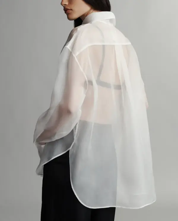 TWP Big Joe Shirt In Washed Silk Organza