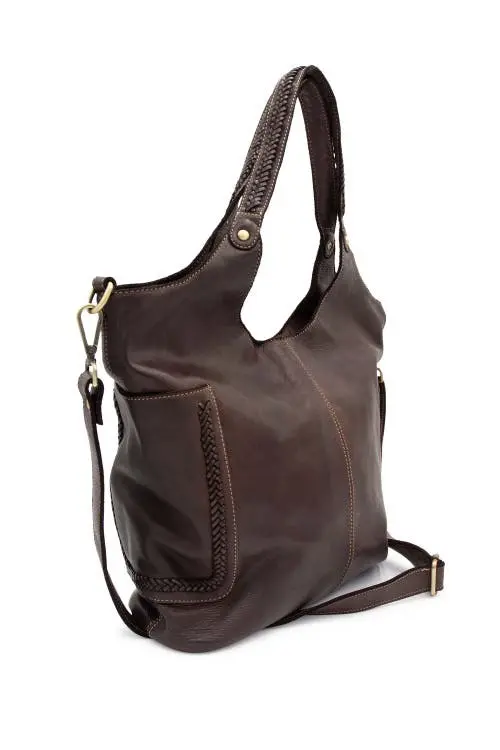 BOLSA NOVA Julia Slouchy Tote - Chocolate