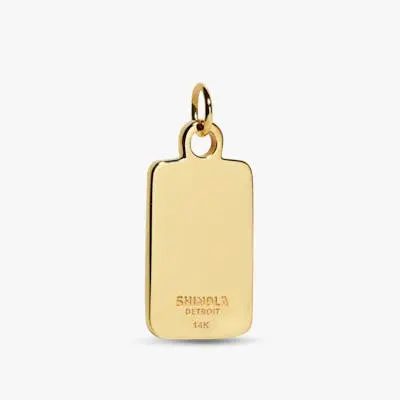 Shinola 14k Gold Plaque Charm - Yellow Gold