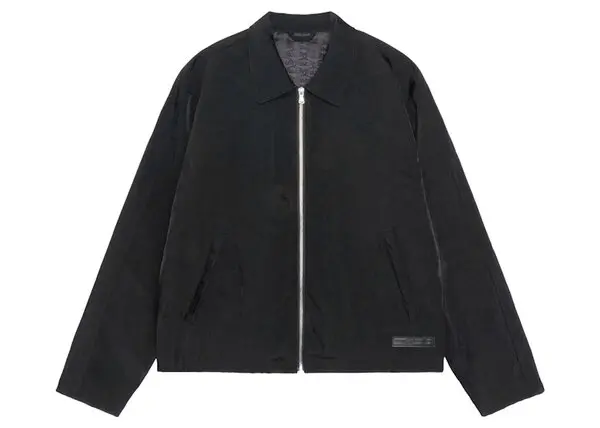 StÜssy Short Sleeve Link Nylon Club Jacket - Black