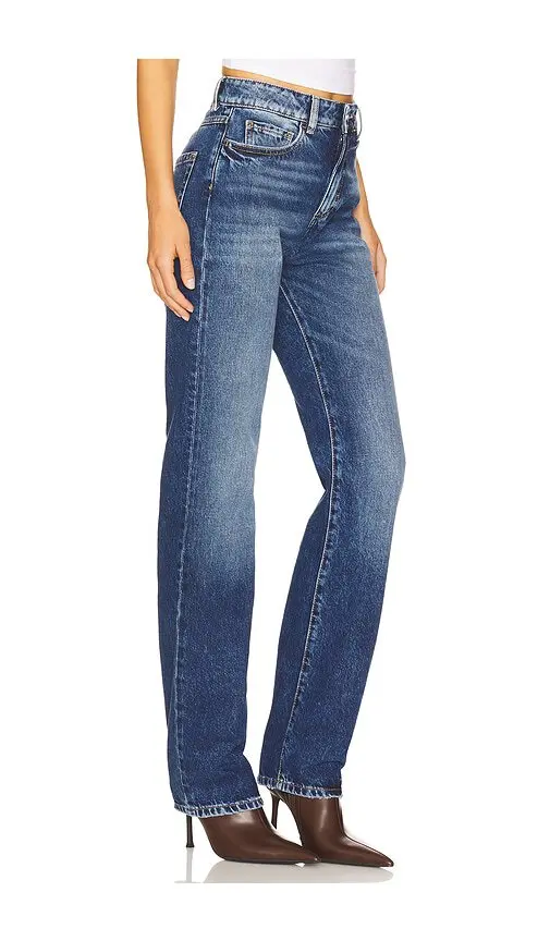 ICON DENIM LA Skye Straight Leg Jeans - Deep Blue