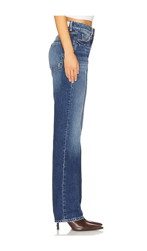 ICON DENIM LA Skye Straight Leg Jeans - Deep Blue