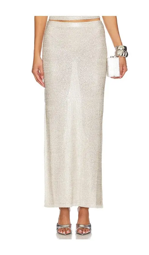 SOVERE / Spark Sequin Embellished Knit Skirt