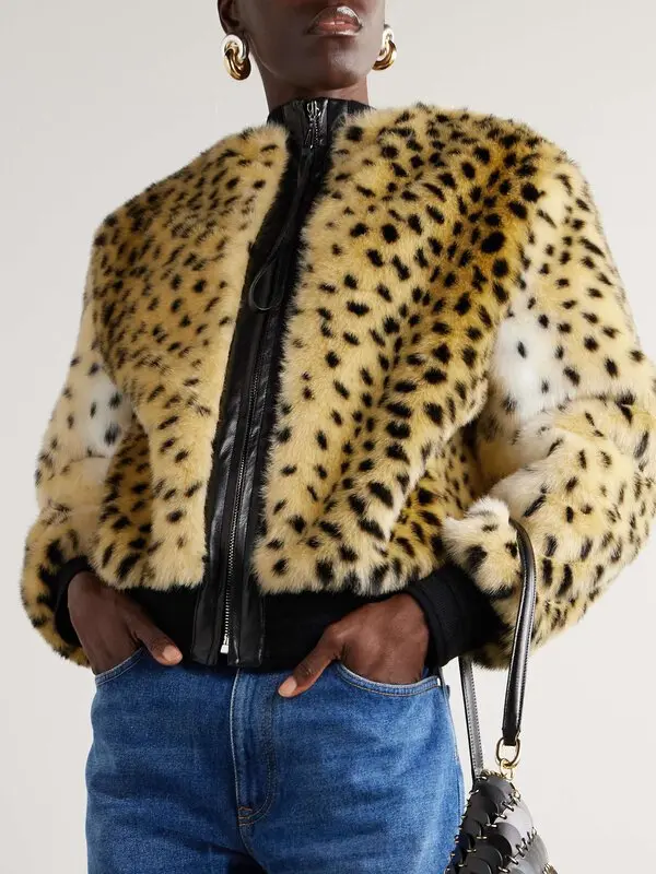Rabanne Cheetah-print Faux-fur Jacket