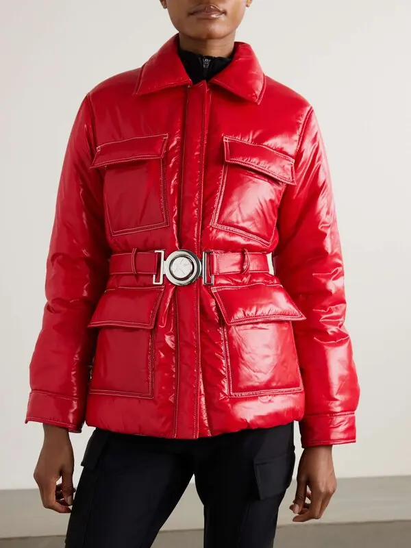 Perfect Moment Jade Belted Quilted Ski Jacket