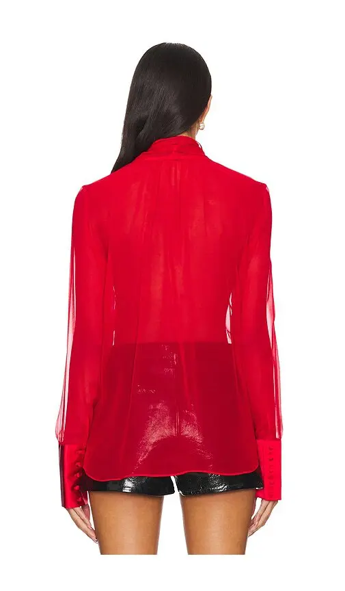 Retrofete Suri Silk Blouse - Red