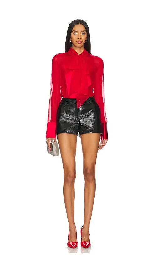Retrofete Suri Silk Blouse - Red