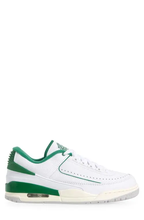 JORDAN 2/3 Low Top Sneaker - White/pine Green/sail/grey