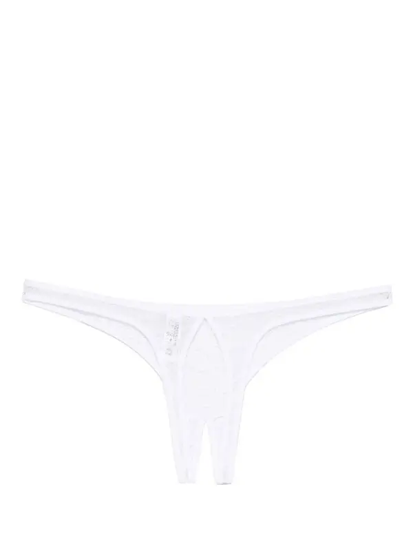 MAISON CLOSE Flashback Thong - White
