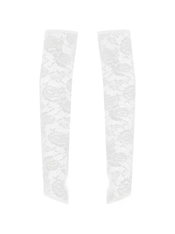 MAISON CLOSE Flashback Fingerless Gloves - White