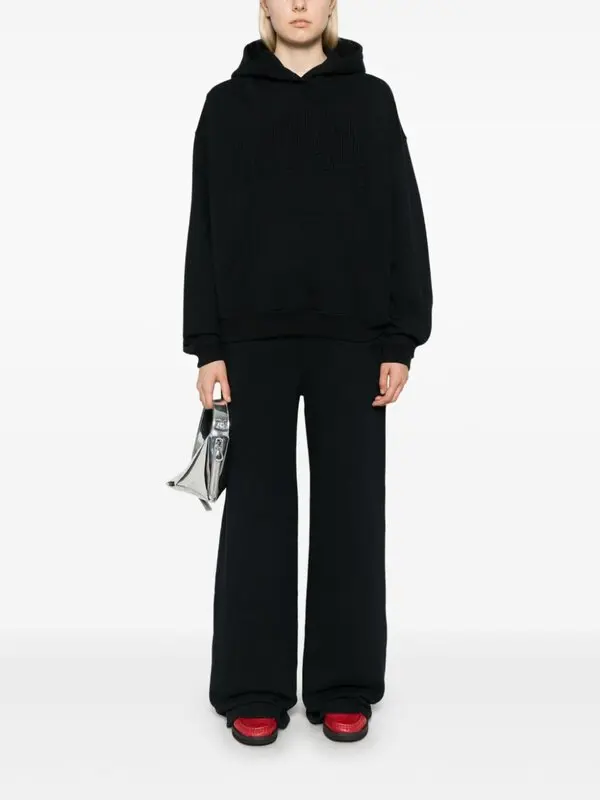 ROTATE BY BIRGER CHRISTENSEN Logo-embroidered Hoodie - Black
