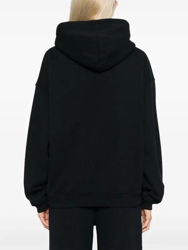ROTATE BY BIRGER CHRISTENSEN Logo-embroidered Hoodie - Black