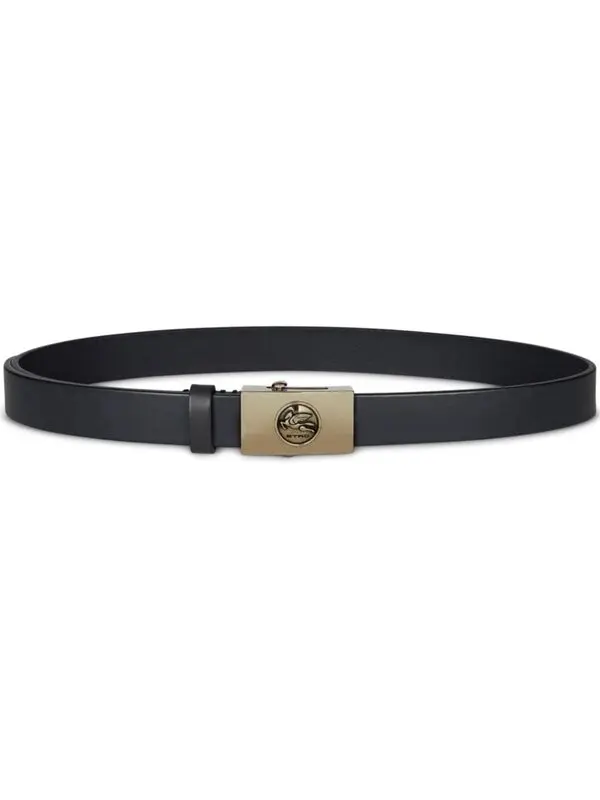 Etro Leather Belt - Blue
