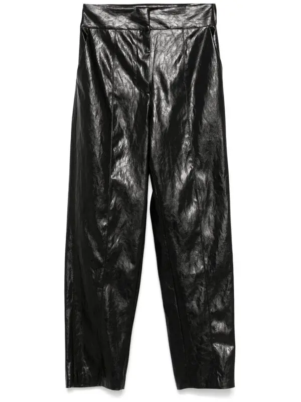 Federica Tosi Tapered Faux Leather Trousers