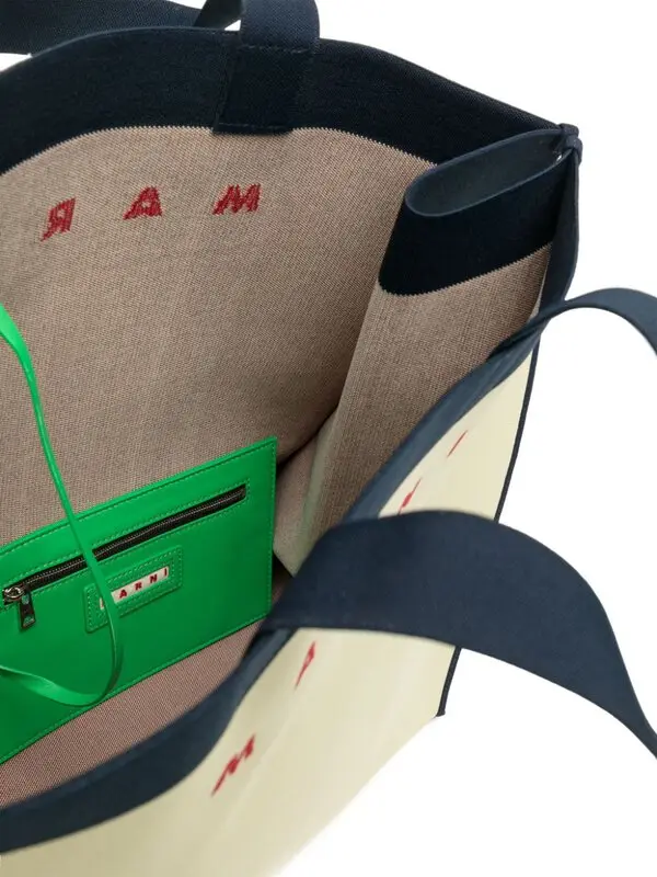 Marni Jacquard Logo Tote
