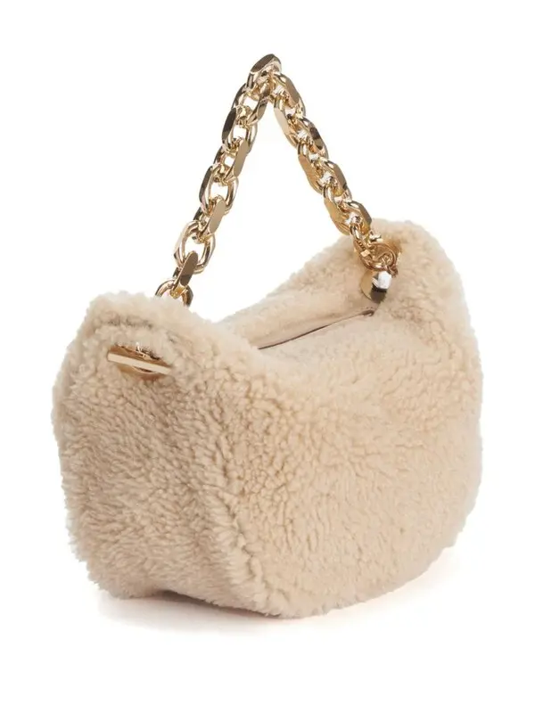 Fabiana Filippi Shearling Eyelet Bag - Neutrals