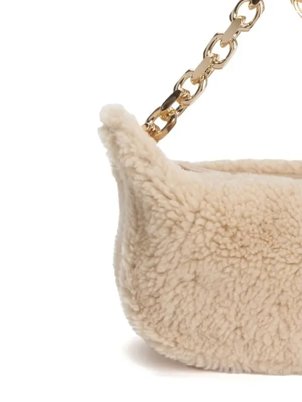 Fabiana Filippi Shearling Eyelet Bag - Neutrals