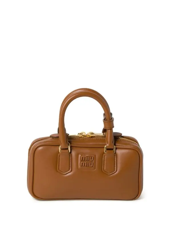 Miu Miu Arcadie Mini Tote Bag - Brown