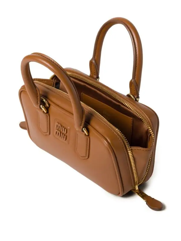 Miu Miu Arcadie Mini Tote Bag - Brown