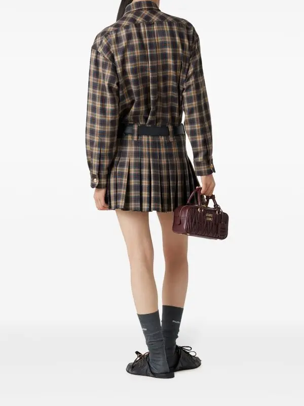 Miu Miu Tartan Wool Shirt