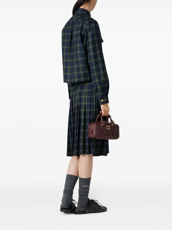 Miu Miu - Miu Miu Plaid Wool Shirt