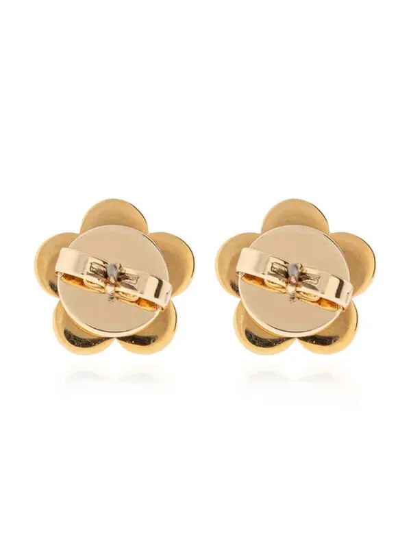 Tory Burch Logo Stud Earrings - Black