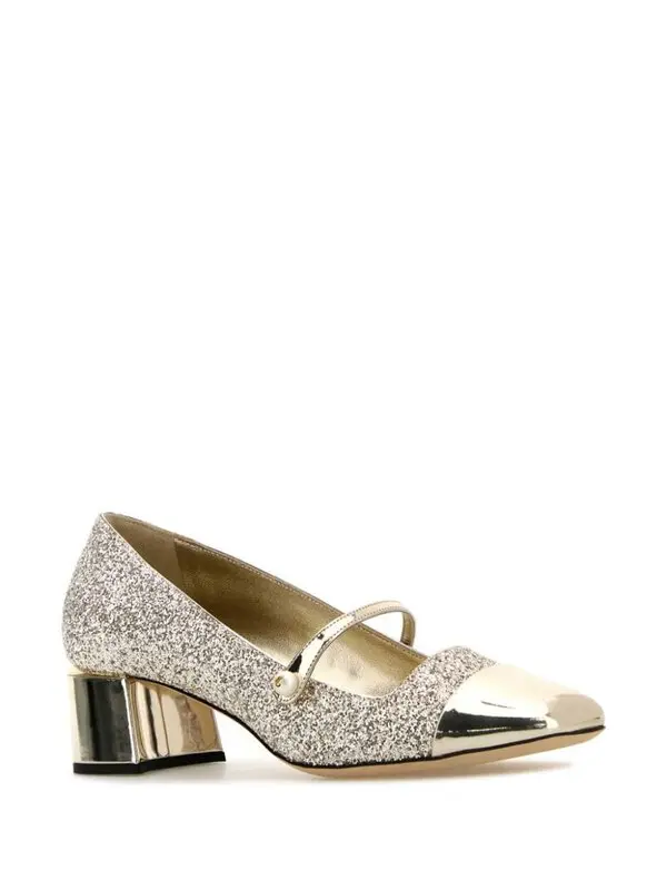 JIMMY CHOO 45mm Elisa Pumps - Gold