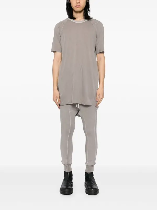 Boris Bidjan Saberi Crop-crotch Detail Track Pants - Grey