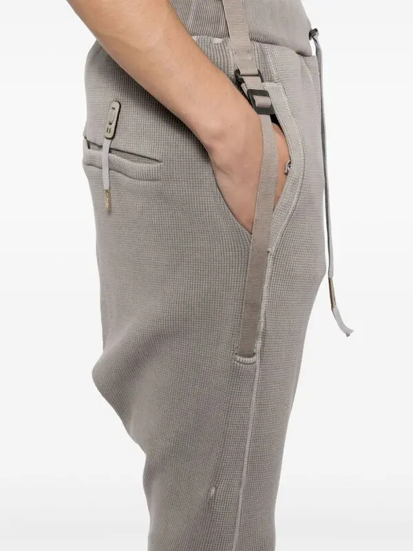 Boris Bidjan Saberi Crop-crotch Detail Track Pants - Grey