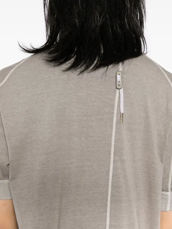 Boris Bidjan Saberi Raw-cut Hem Cotton T-shirt